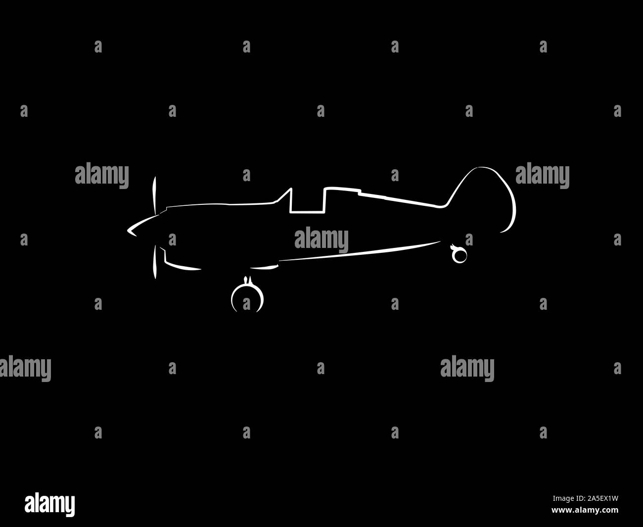 Warplane drawing hi-res stock photography and images - Alamy