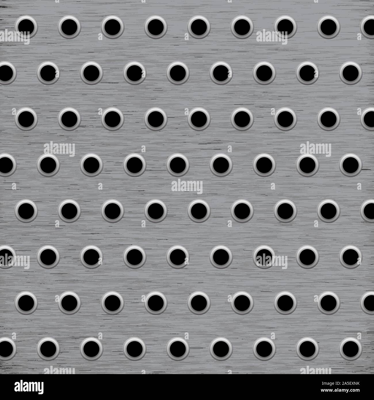 Vector illustration square background mesh pattern of holes in grey ...