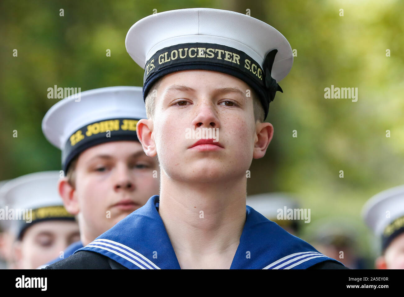 London, UK. 20th Oct, 2019. Over 500 Sea Cadets aged between 10 to 18 ...