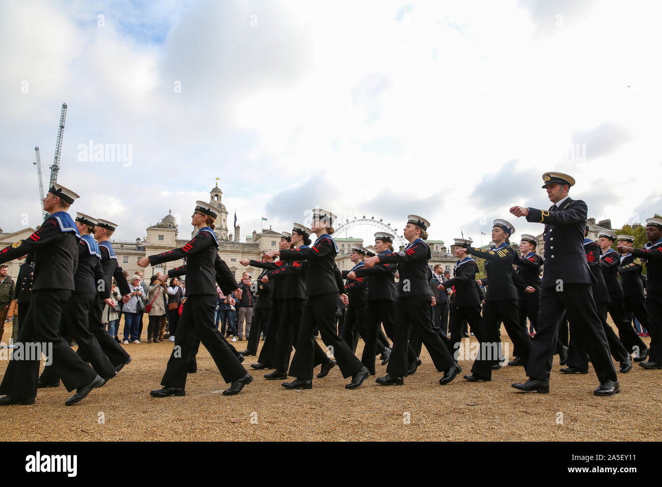 London, UK. 20th Oct, 2019. Over 500 Sea Cadets aged between 10 to 18 ...