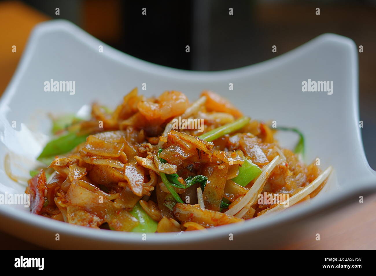 Penang Char Kway Teow or Char Koay Teow (stir-fried rice cake strips ...