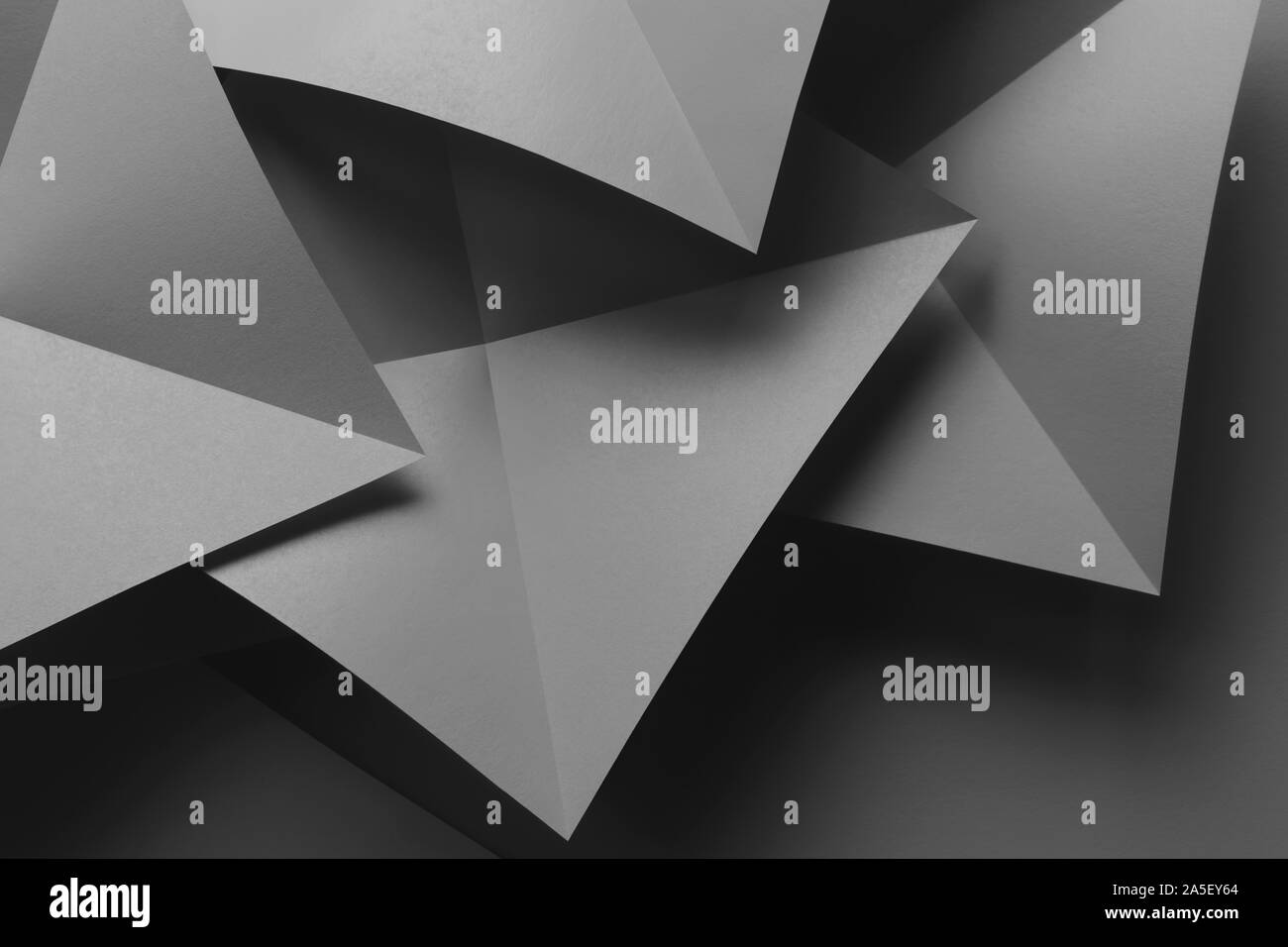 Square cards folded, geometric background Stock Photo - Alamy