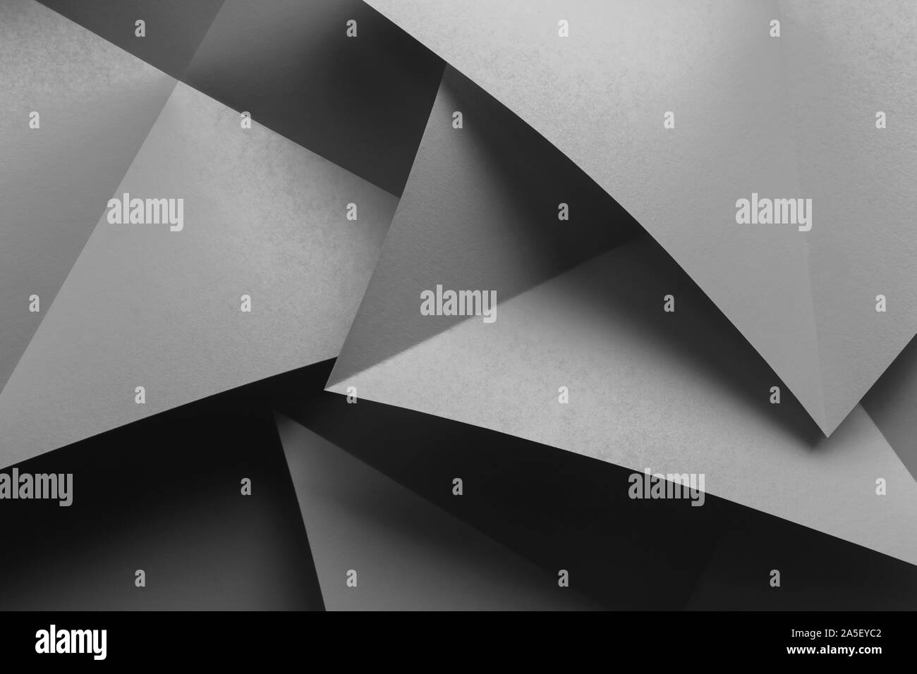 Square cards folded, geometric background Stock Photo - Alamy