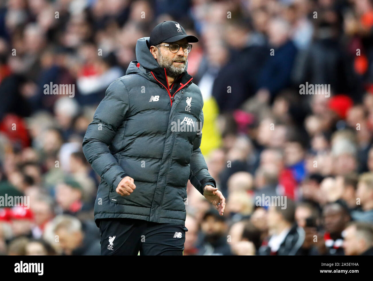 Liverpool manager Jurgen Klopp during the Premier League match at Old ...