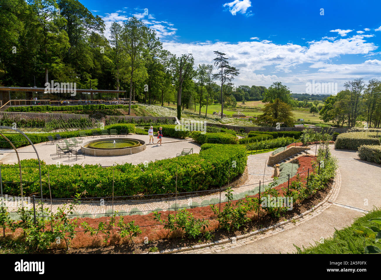 The egg-shaped Parabola Walled Garden contains 267 apple tree varieties ...