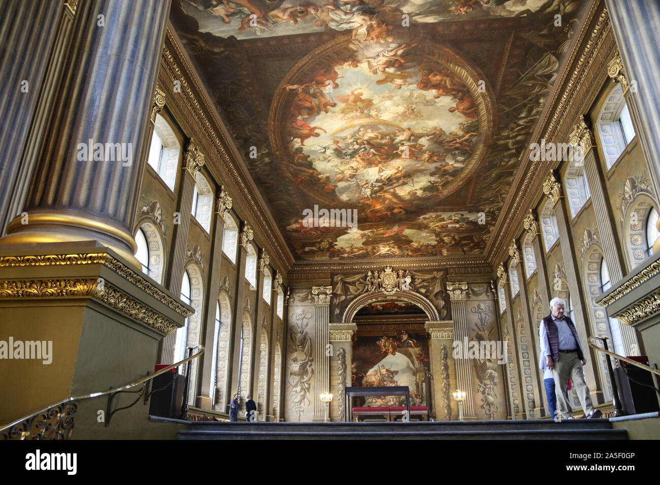 Painted hall, Greenwich, London. The Painted Hall at the Old Royal ...