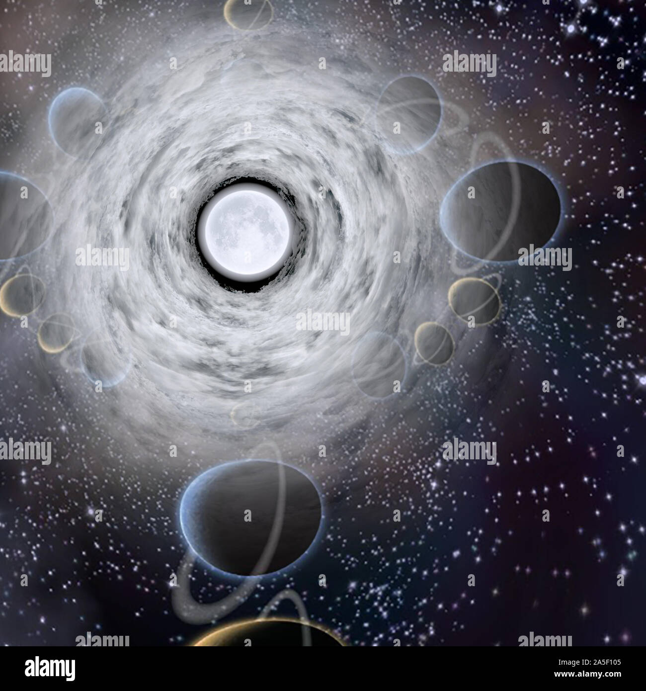 Spinning galaxy in endless universe hi-res stock photography and images ...