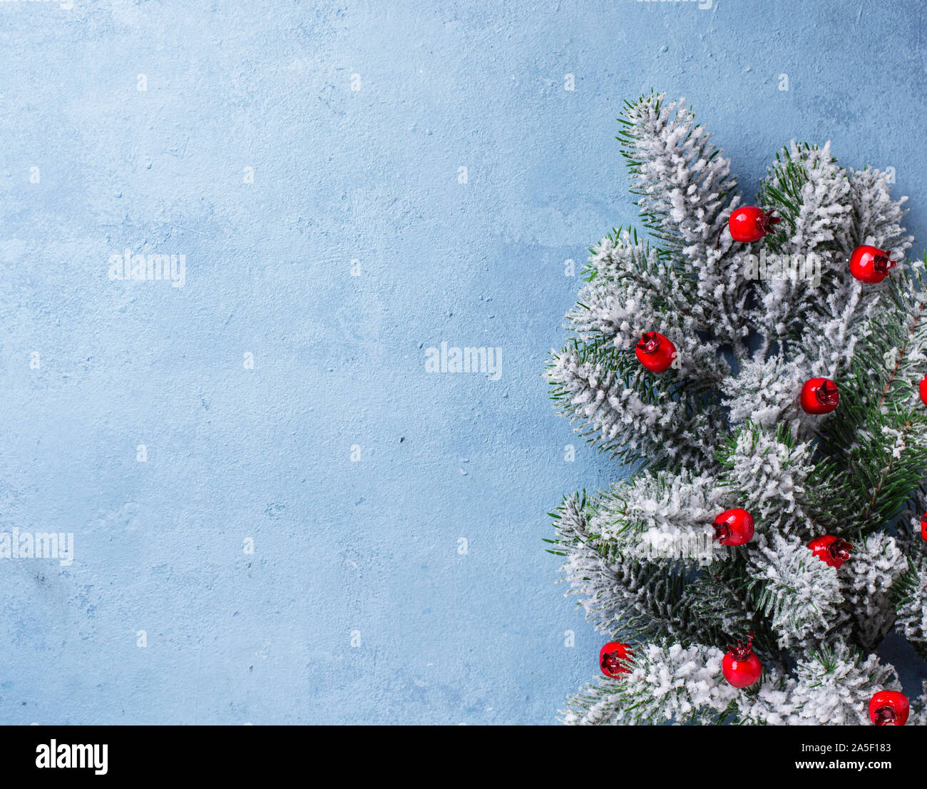 Christmas background with branch of tree Stock Photo - Alamy