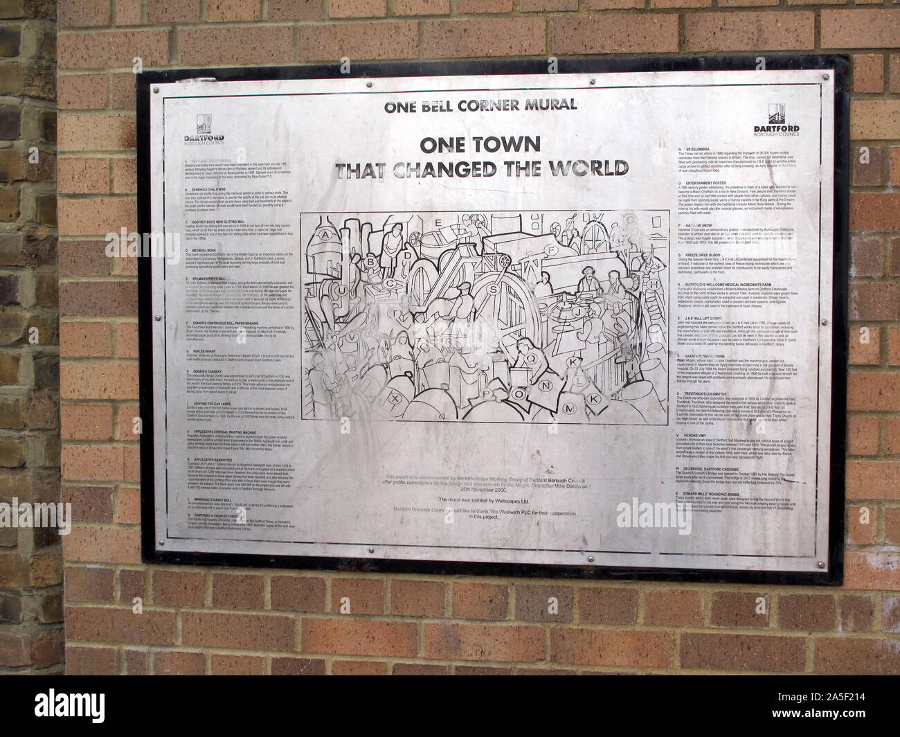 The One Bell Corner Mural celebrates the achievements of the residents ...