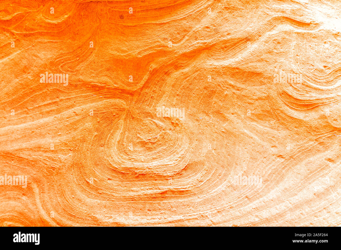 Bright orange colorful sandstone abstract closeup of rock formations ...