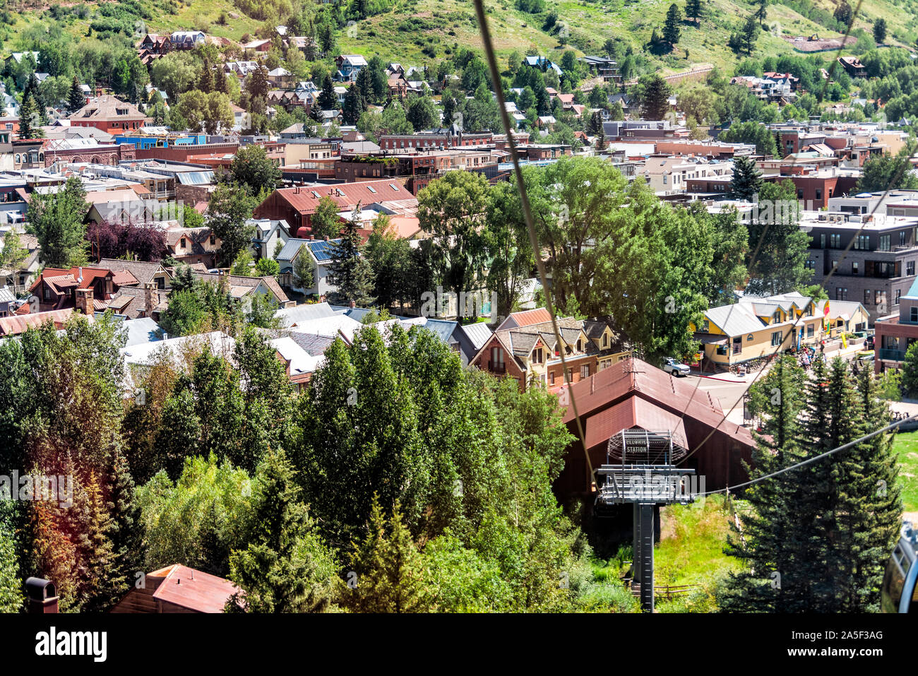 Aerial view of telluride hi-res stock photography and images - Alamy