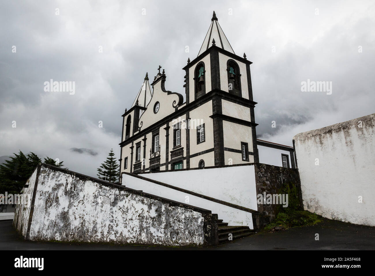 Nossa Senhora da Ajuda church at Prainha. Pico, Azores, Portugal Stock ...