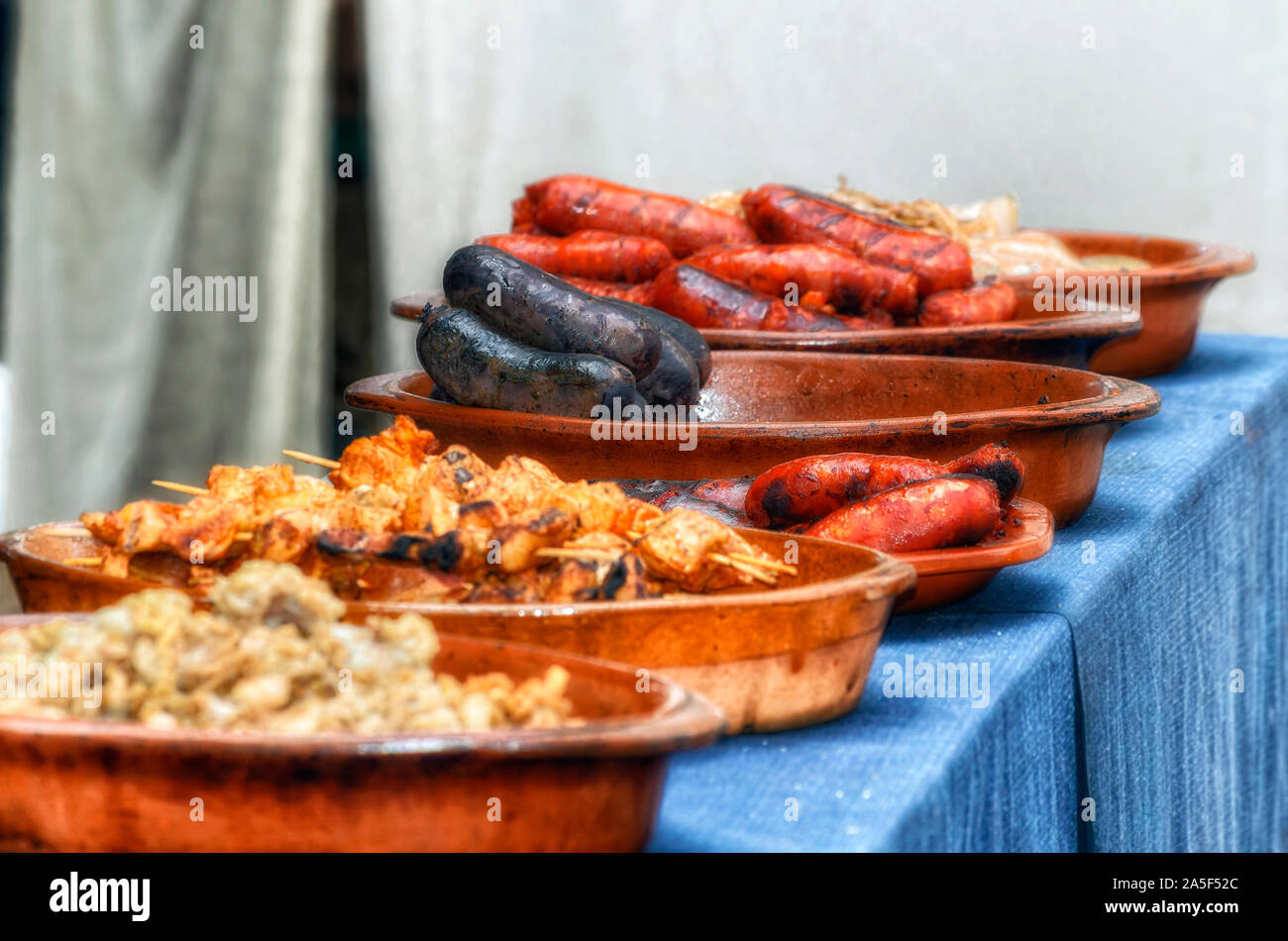 Black pudding stall hi-res stock photography and images - Alamy