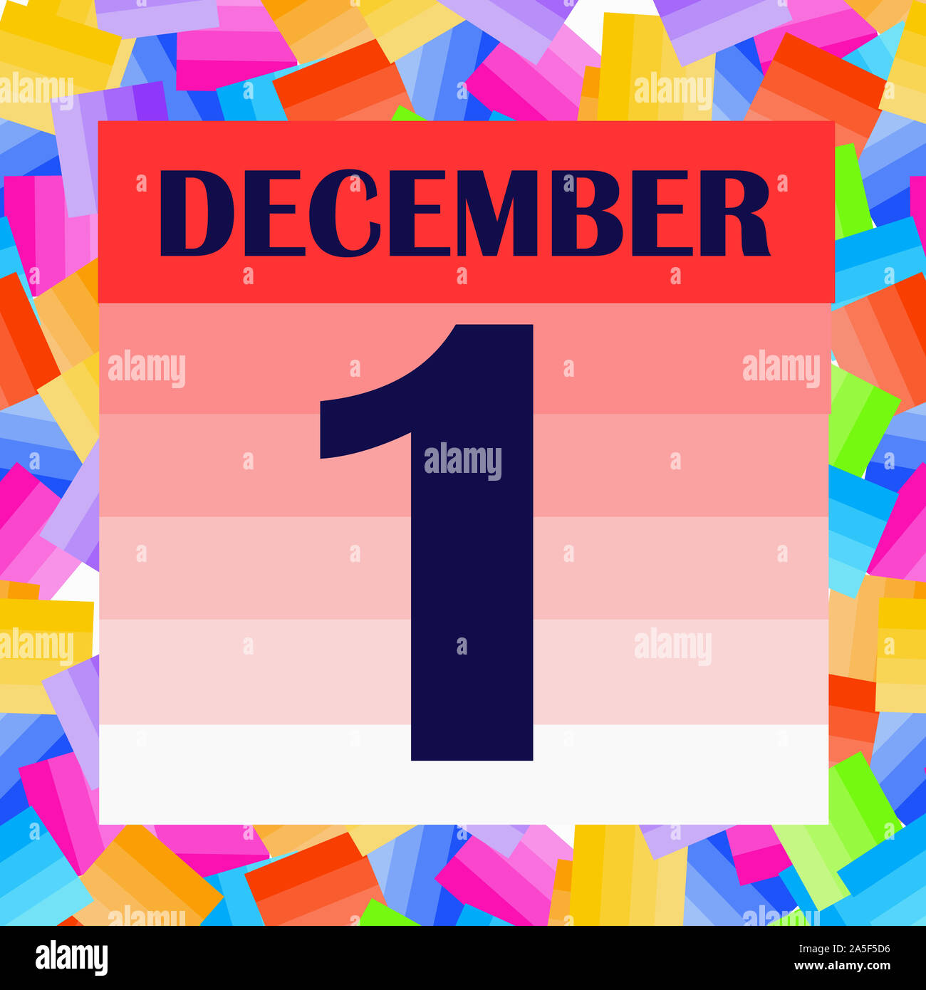 December 1 icon. For planning important day. Banner for holidays and ...