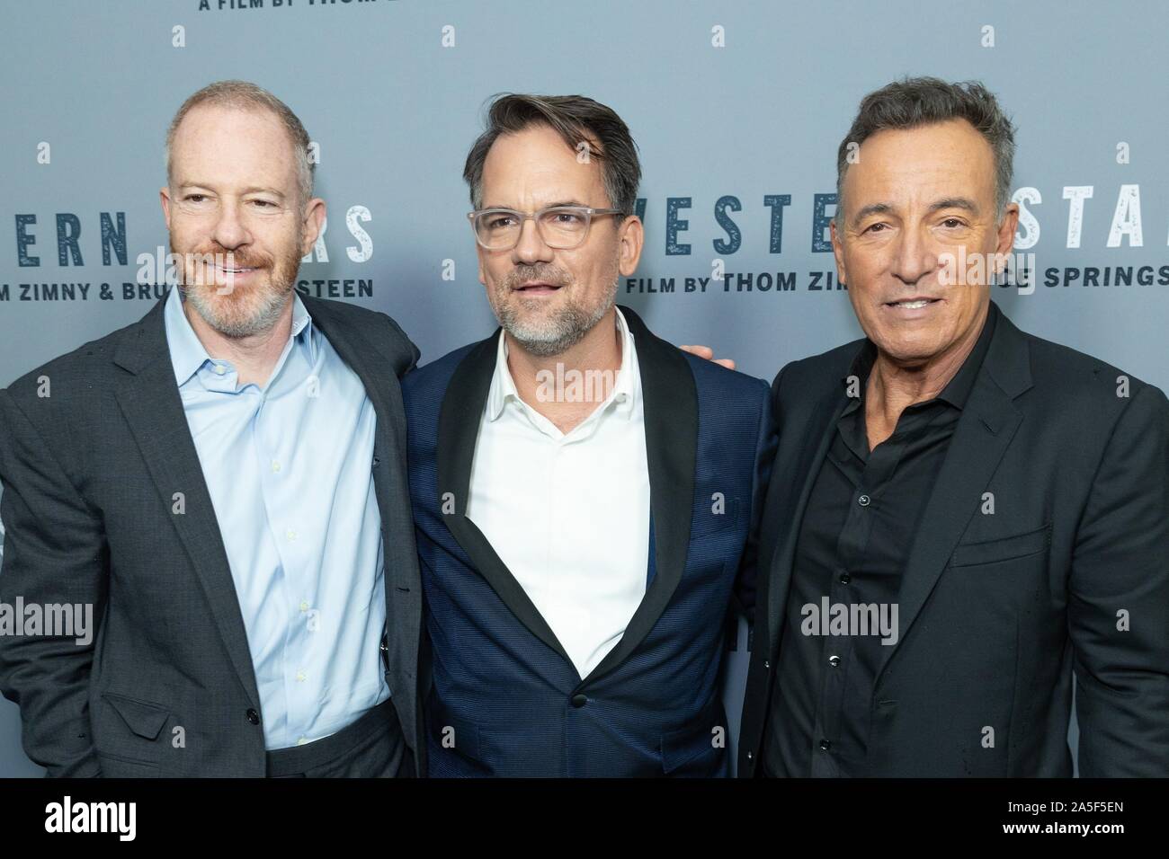 NEW YORK, NEW YORK - OCTOBER 16: Toby Emmerich, Thom Zimny and Bruce ...
