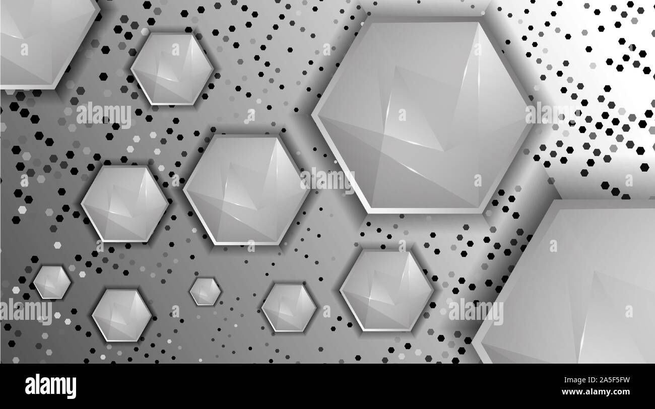 abstract vector High tech background, with hexagons Stock Vector Image ...