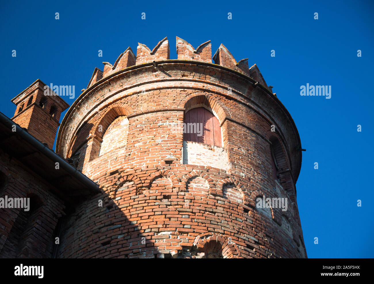 Round tower in close up, horizontal image Stock Photo - Alamy