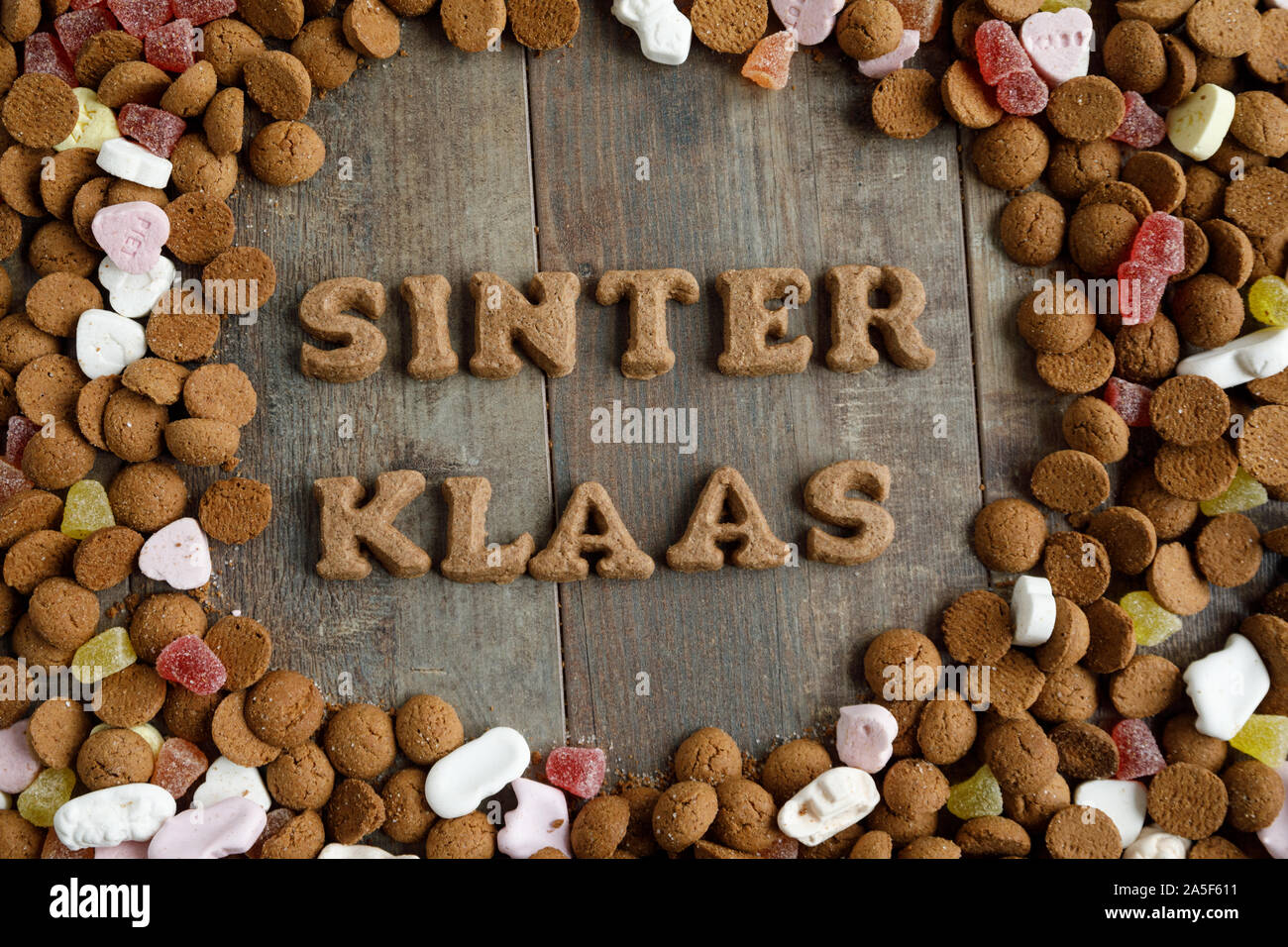 Dutch candy called Pepernoten eaten during Sinterklaas feast Stock ...