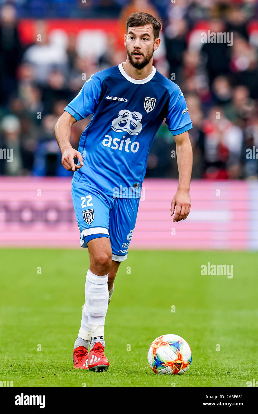 Rotterdam, Netherlands. 20th Oct, 2019. ROTTERDAM - Feyenoord ...