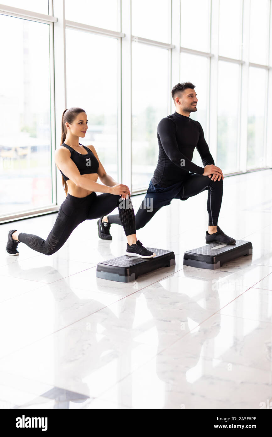 Fit Couple Working Out
