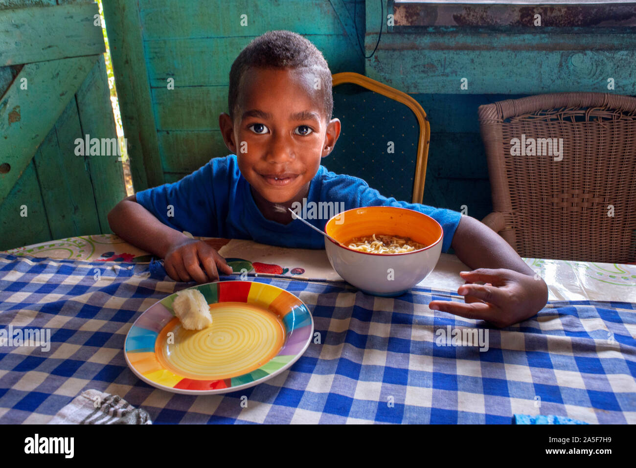 Boy, Local people living in Solevu island and Yaro island in Malolo ...