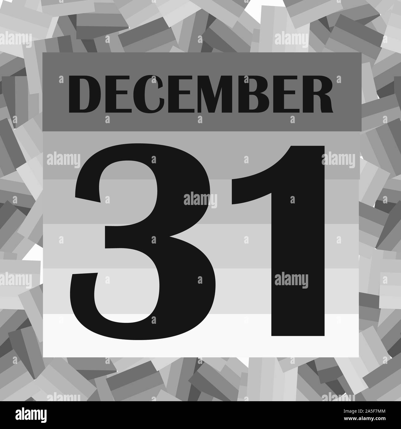 December 31 icon. For planning important day. Banner for holidays and ...