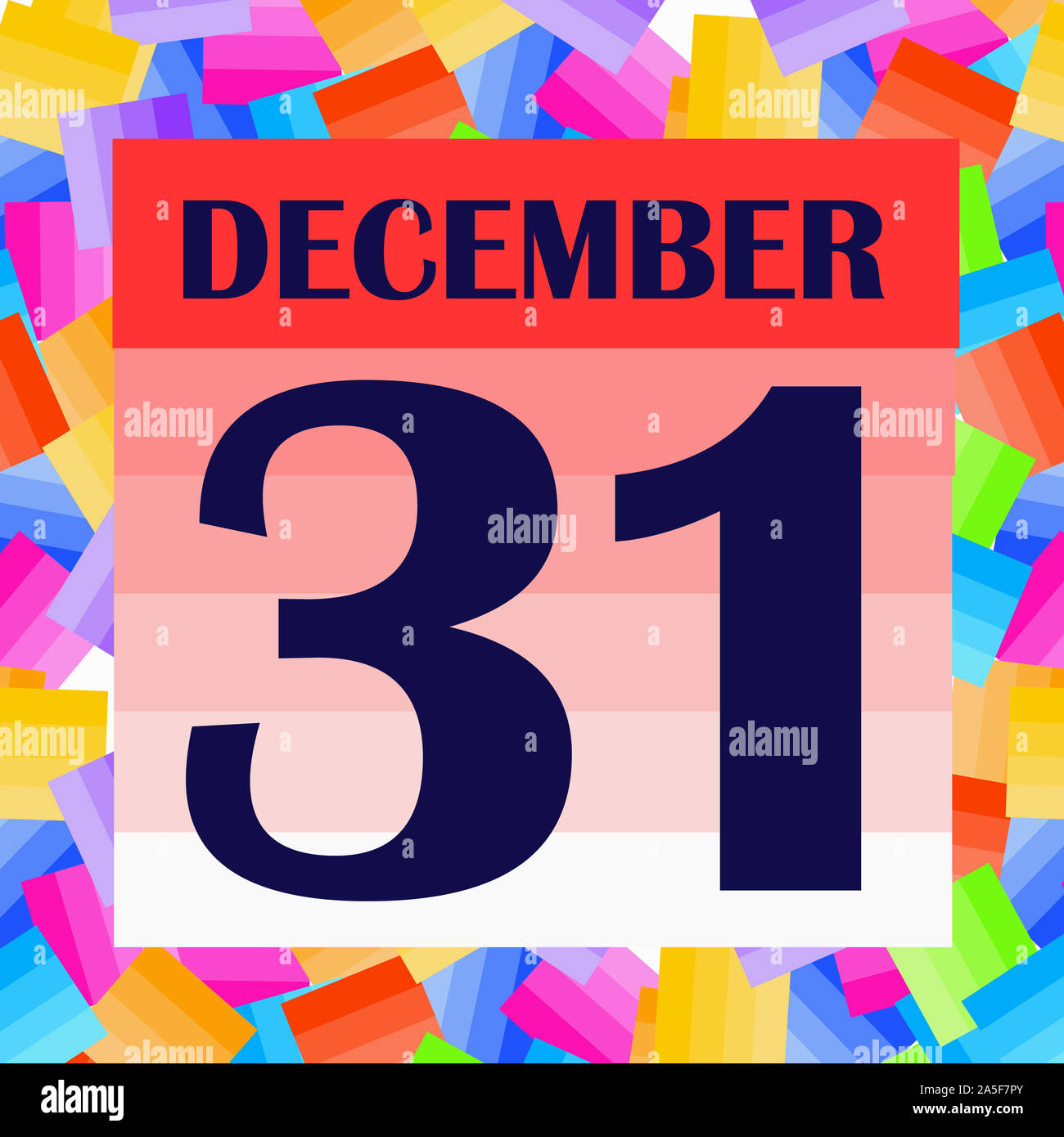 December 31 icon. For planning important day. Banner for holidays and special days. Illustration ...