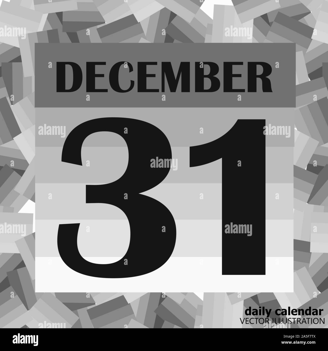 December 31 icon. For planning important day. Banner for holidays and ...