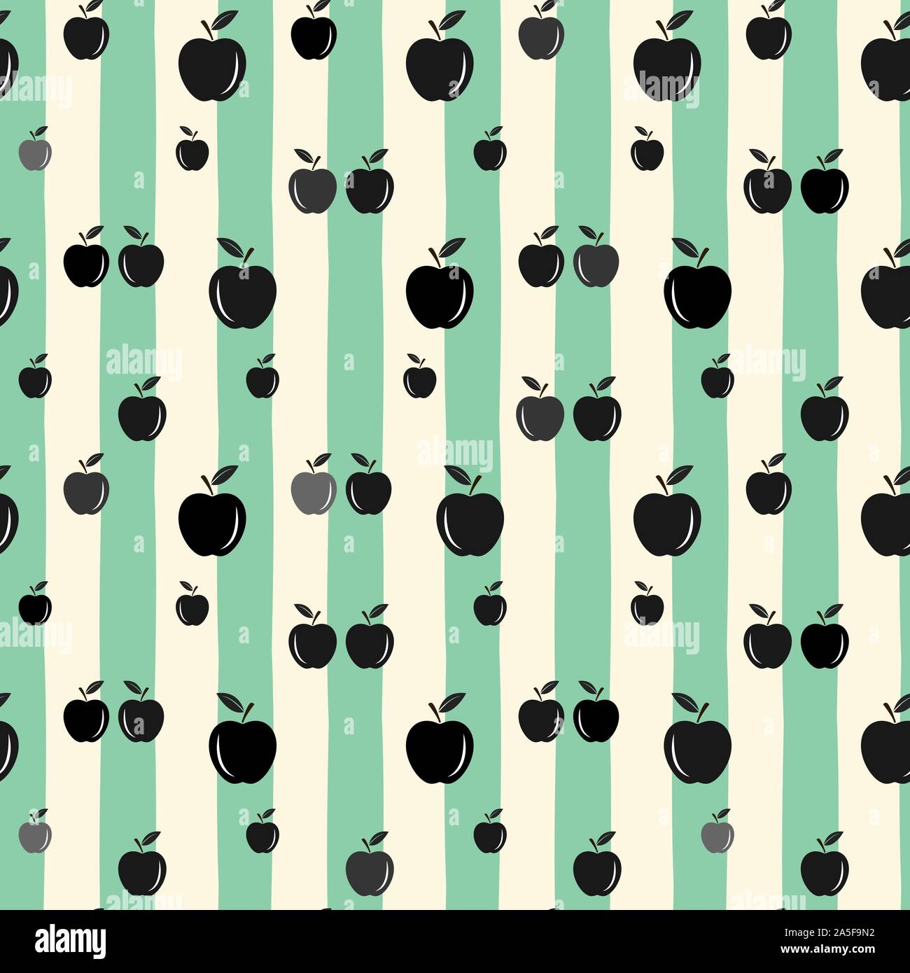 Apple Background Seamless Vector Pattern With Apple Vector Apple