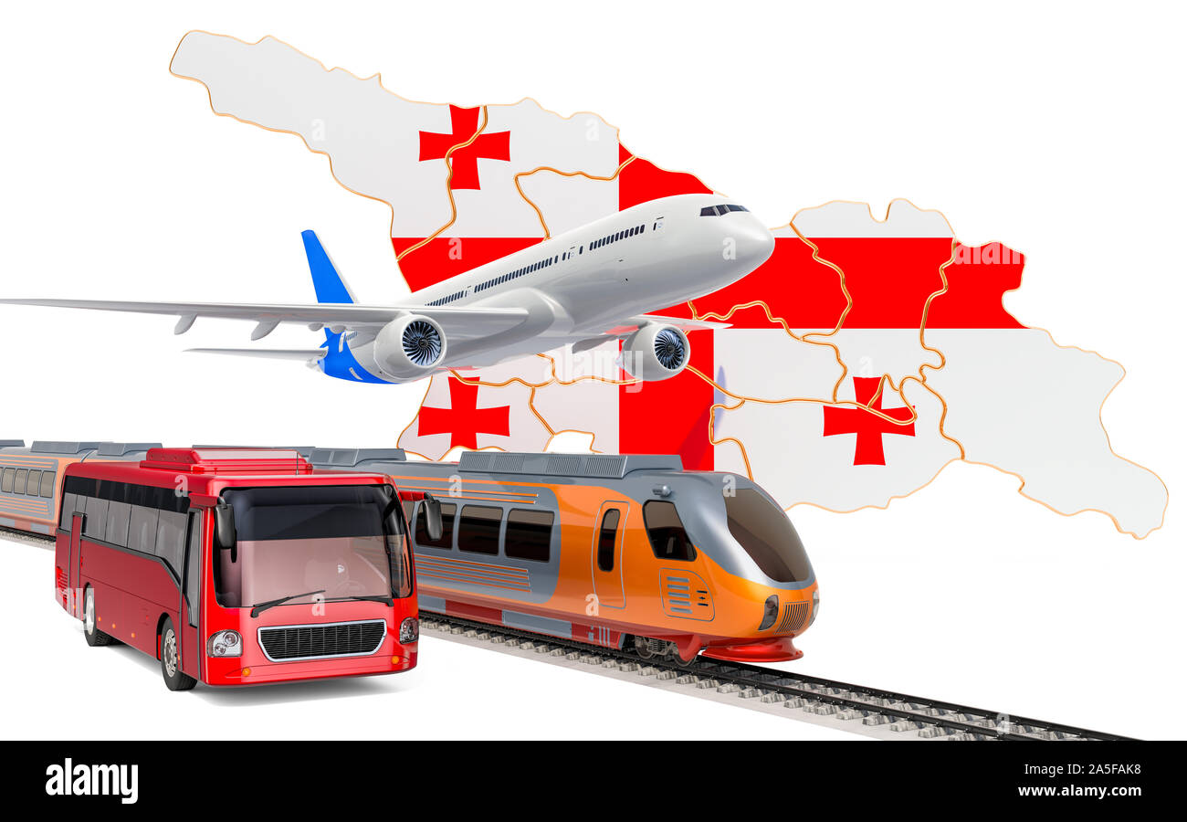 Passenger transportation in Georgia by buses, trains and airplanes ...