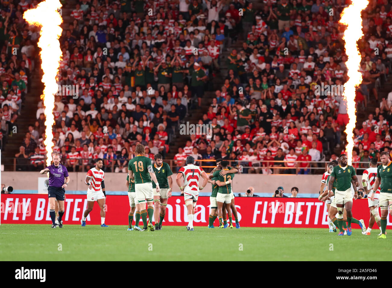 Tokyo, Japan. 20th Oct, 2019. South Africa team group (RSA) Rugby ...