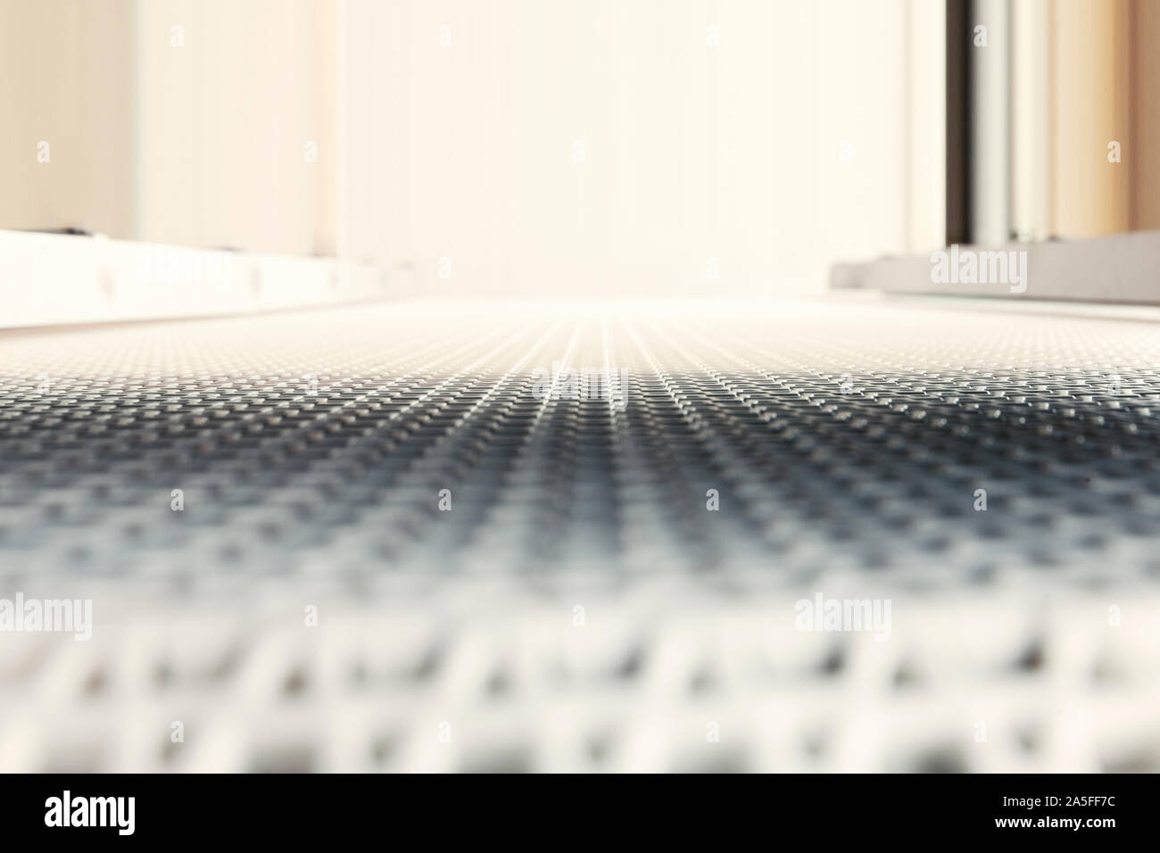 empty conveyor belt in factory, close up, copy space Stock Photo - Alamy
