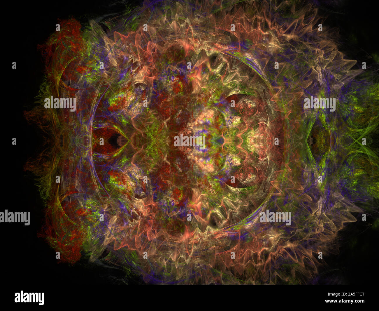 Imaginatory lush fractal texture generated image abstract background ...