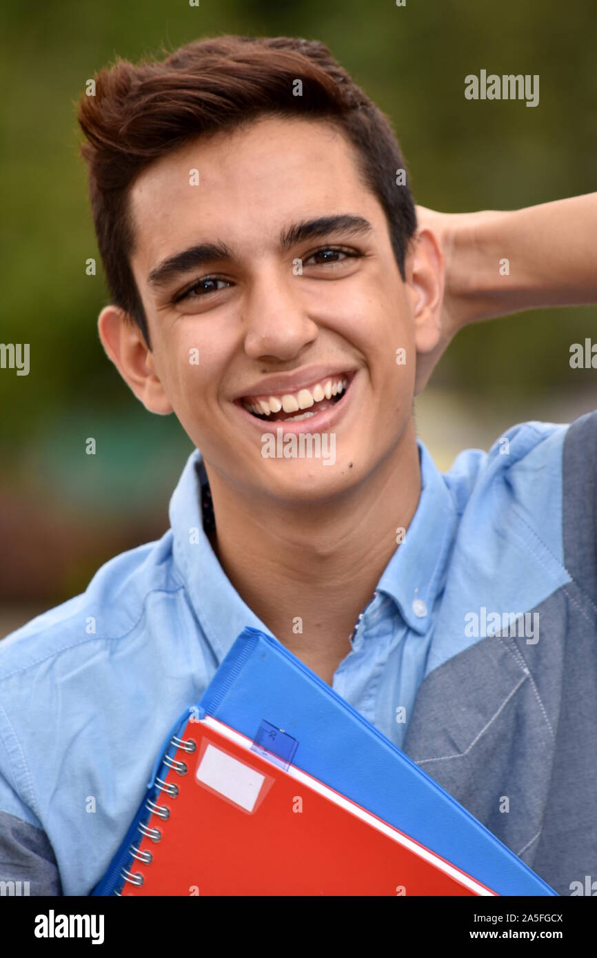An Attractive Boy Student Stock Photo - Alamy