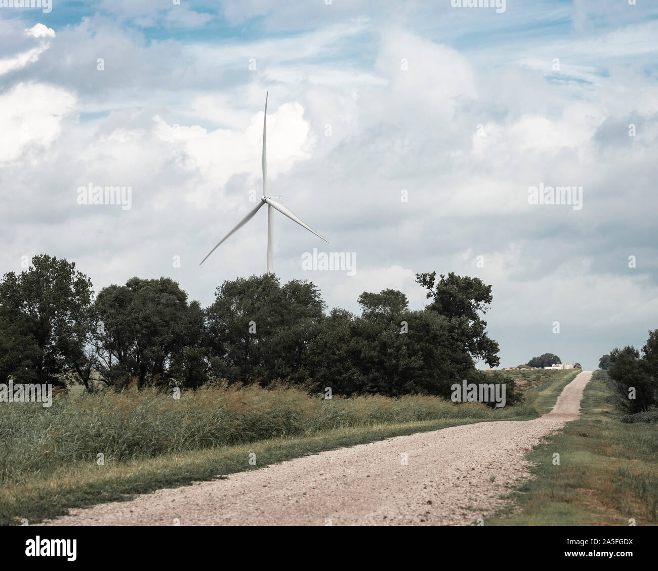 Oklahoma wind energy, a wind farm outside of Marland, Oklahoma Stock ...