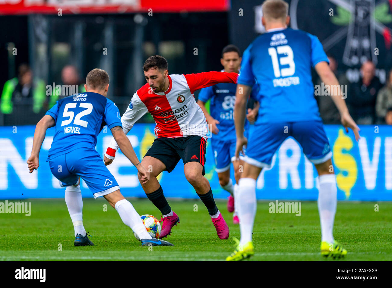 ROTTERDAM, Netherlands. 20th Oct, 2019. football, Stadium De Kuip ...