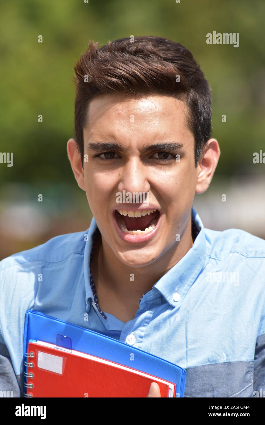 Distraught male student hi-res stock photography and images - Alamy