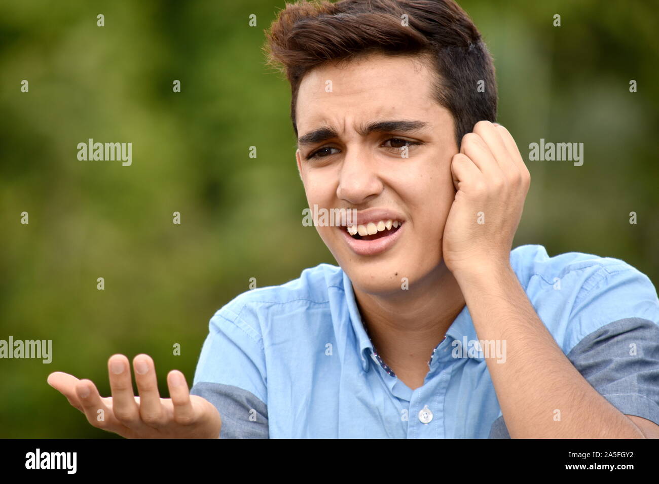 Confused minority male hi-res stock photography and images - Alamy