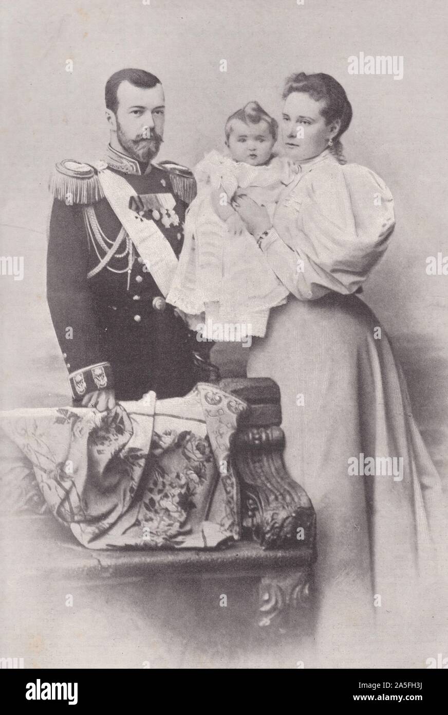 The Czar and Czarina, with their Daughter, The Grand Duchess Olga- The ...