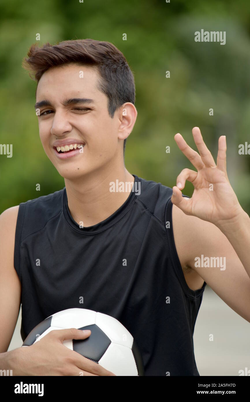Ok Male Soccer Player Stock Photo - Alamy
