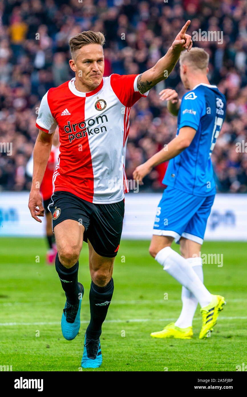 ROTTERDAM, Netherlands. 20th Oct, 2019. football, Stadium De Kuip, Dutch eredivisie, season 2019 ...