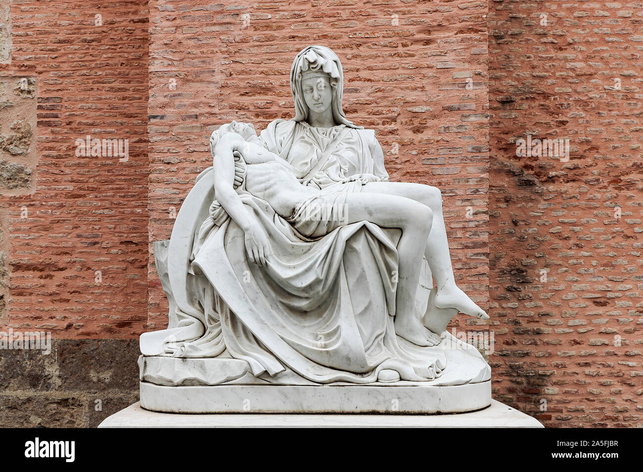 Closeup pieta michelangelo statue hi-res stock photography and images ...