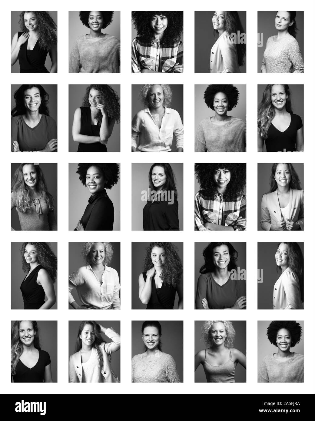 Group collage Black and White Stock Photos & Images - Alamy