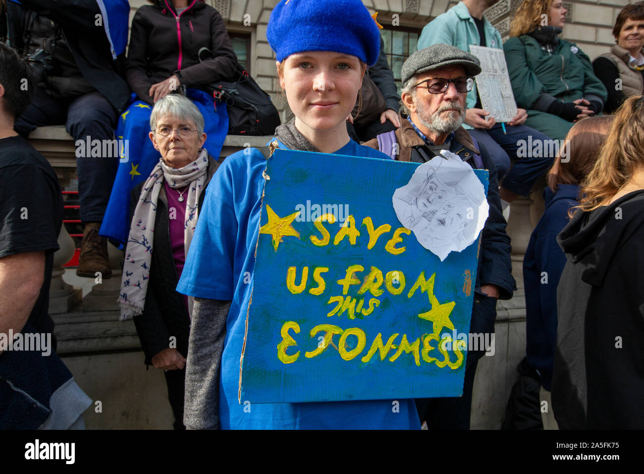 London, England ,19th October 2019; People's Vote March demanding a ...