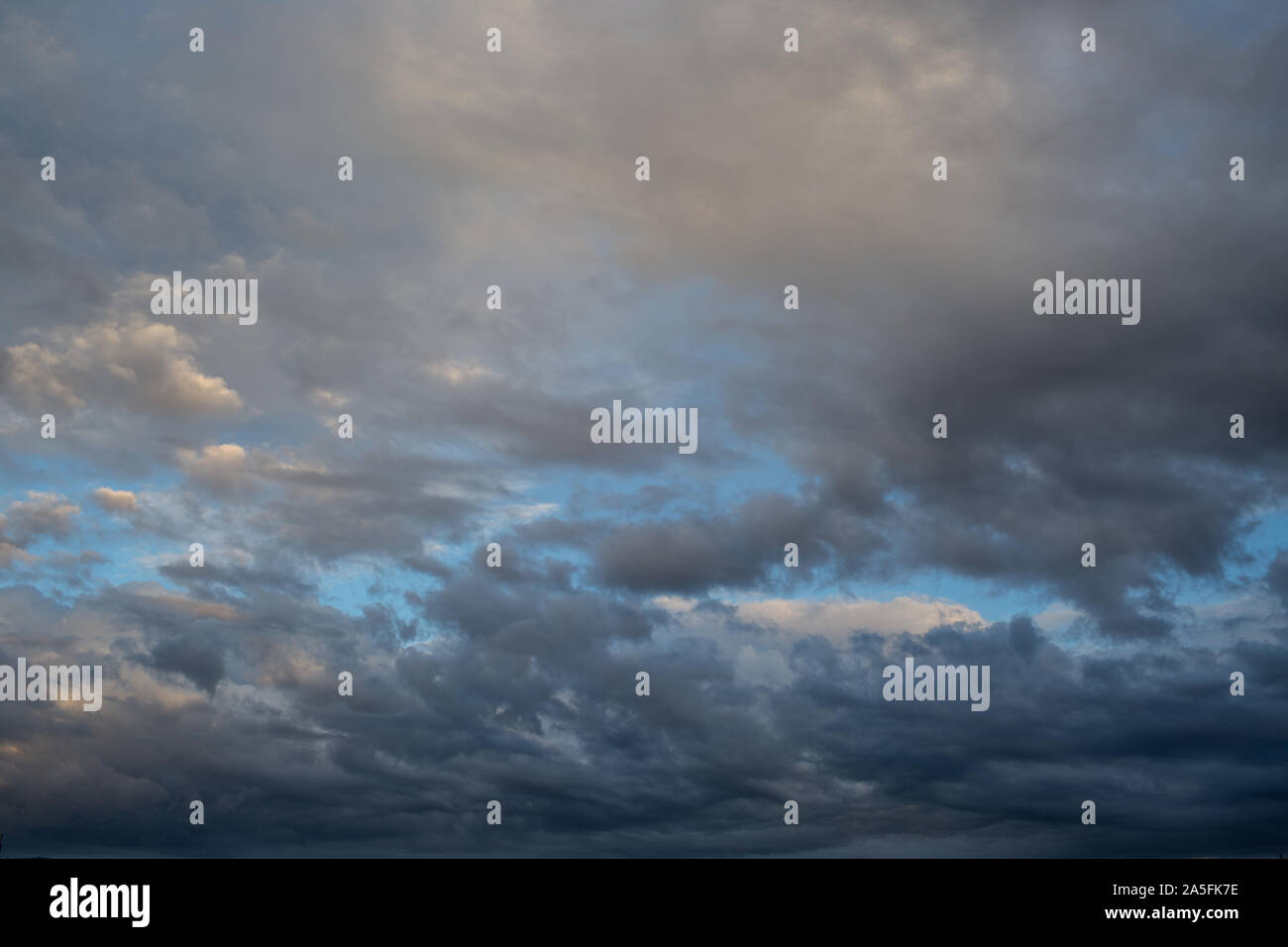 Beautiful Dramatic Cloudy Sky Early Evening Background Space Stock ...
