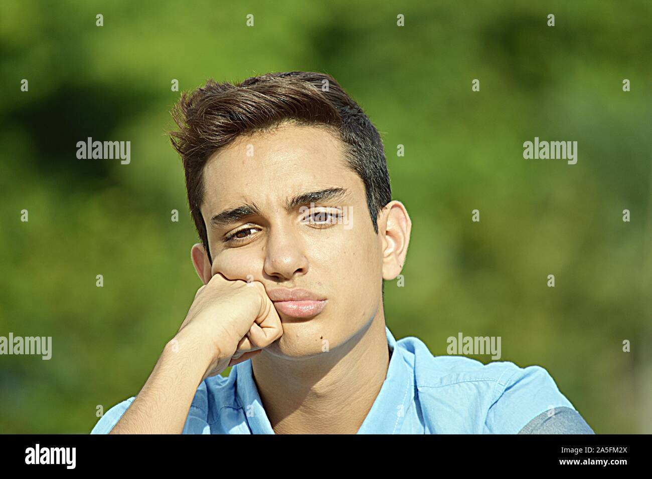 Male And Boredom Stock Photo - Alamy