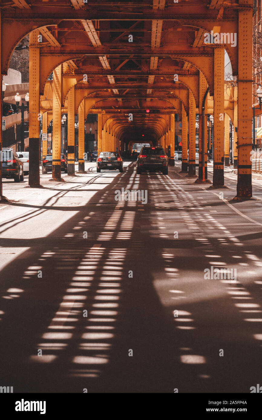 Chicago elevated railway hi-res stock photography and images - Alamy