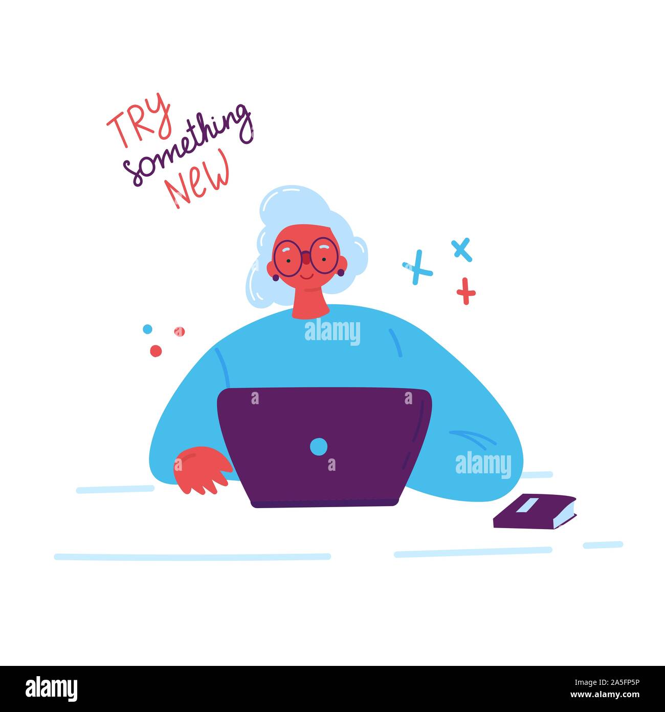 Mature female student Stock Vector Images - Alamy