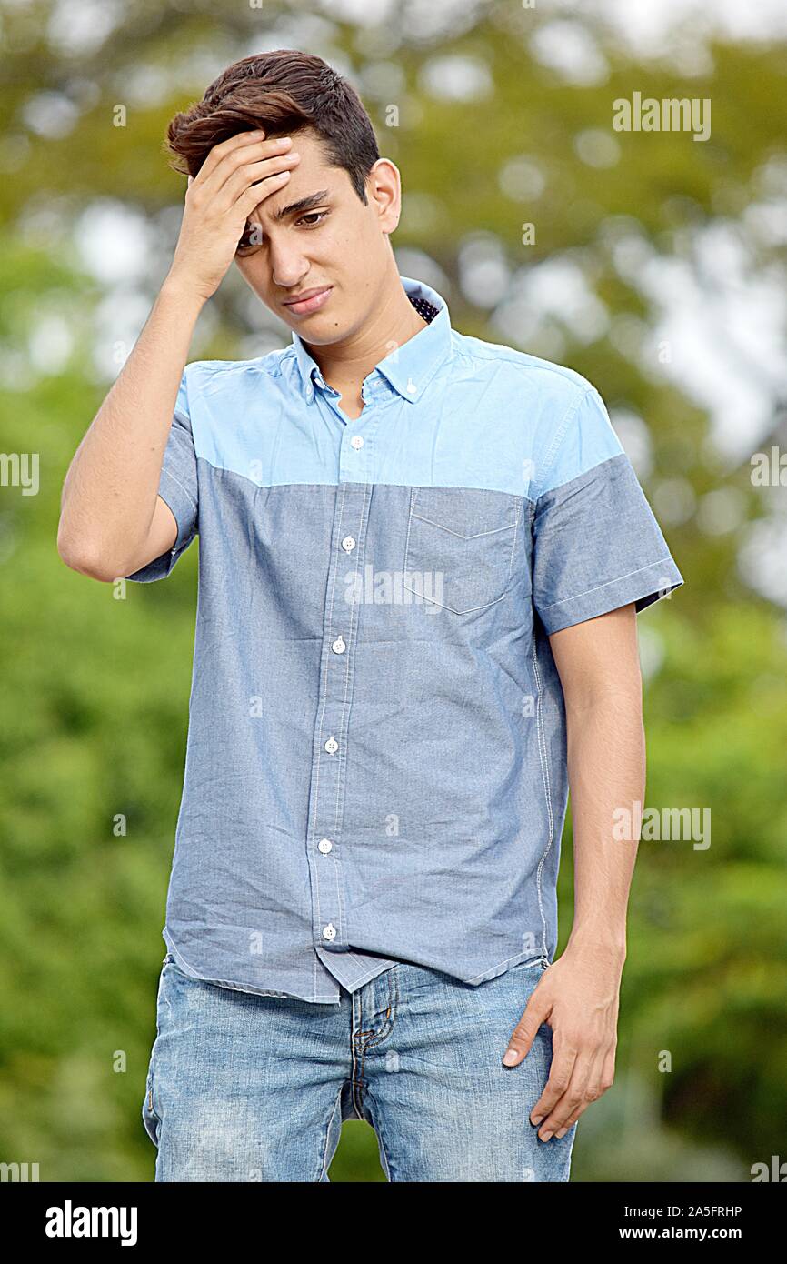 Minority Teenager And Confusion Stock Photo - Alamy