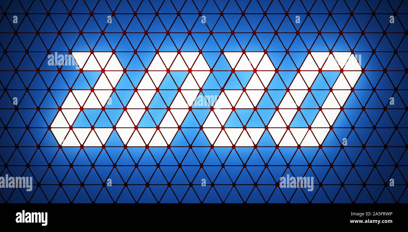 2020 Happy new year creative design background or greeting card Stock ...